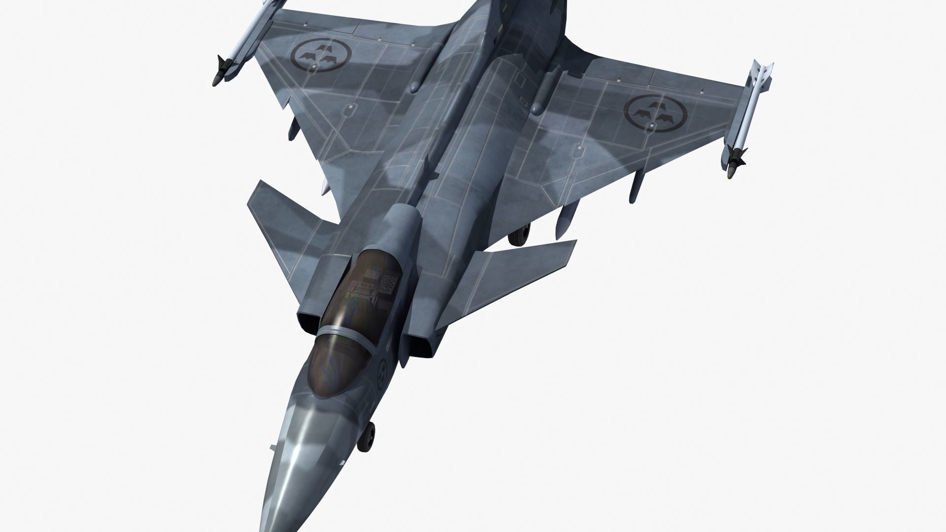 3D model JAS 39 Gripen VR / AR / low-poly | CGTrader
