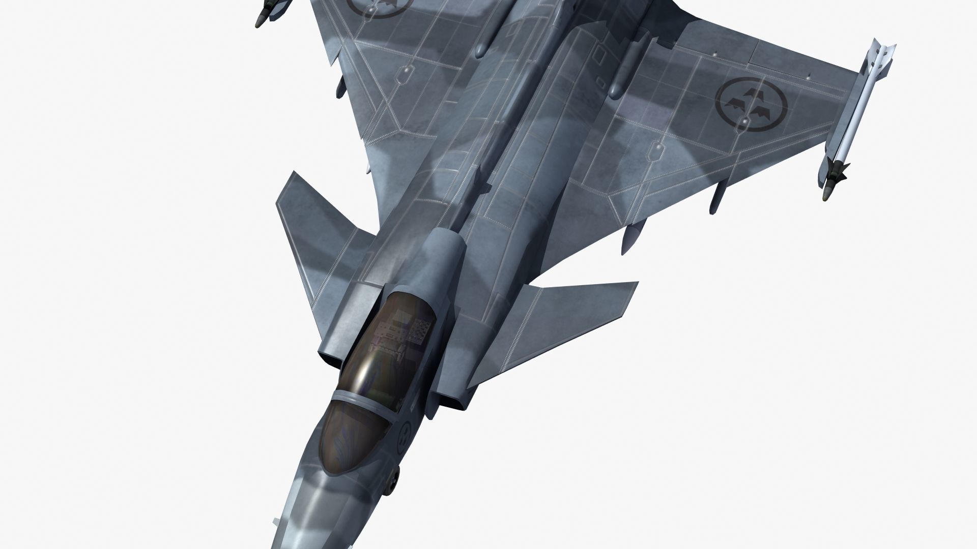 3D model JAS 39 Gripen VR / AR / low-poly | CGTrader