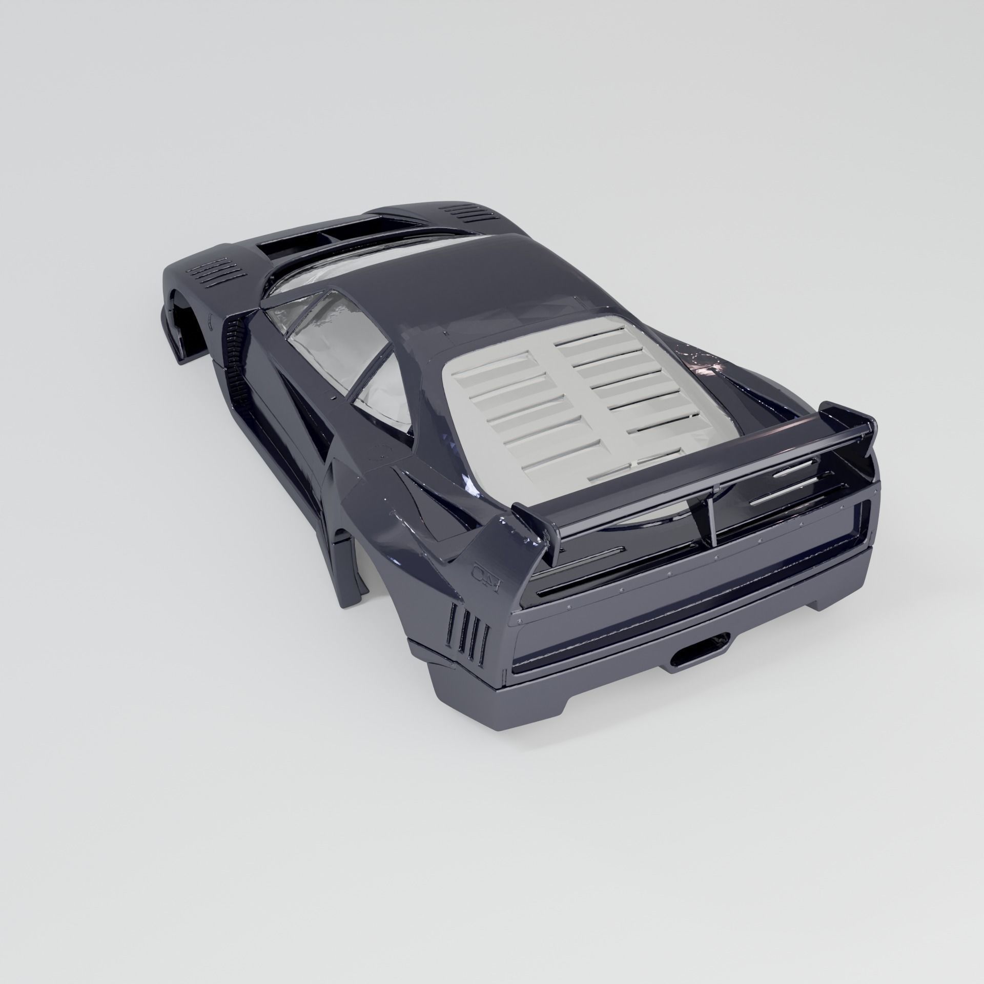 RC Car Body Ferrari F40 3D model 3D printable | CGTrader