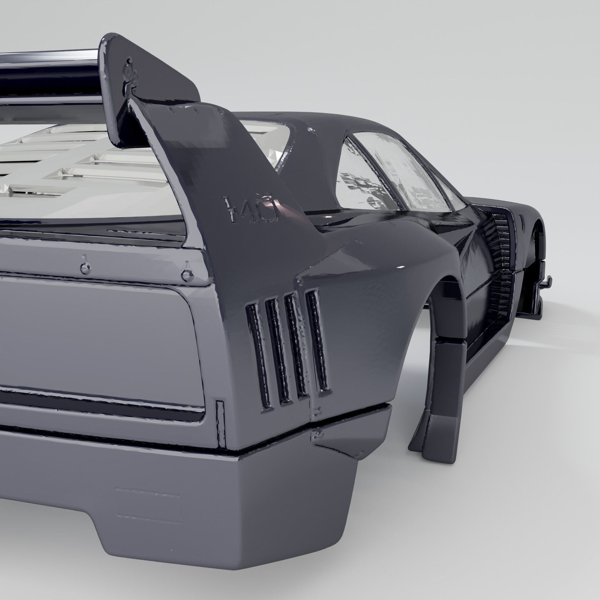 RC Car Body Ferrari F40 3D model 3D printable | CGTrader