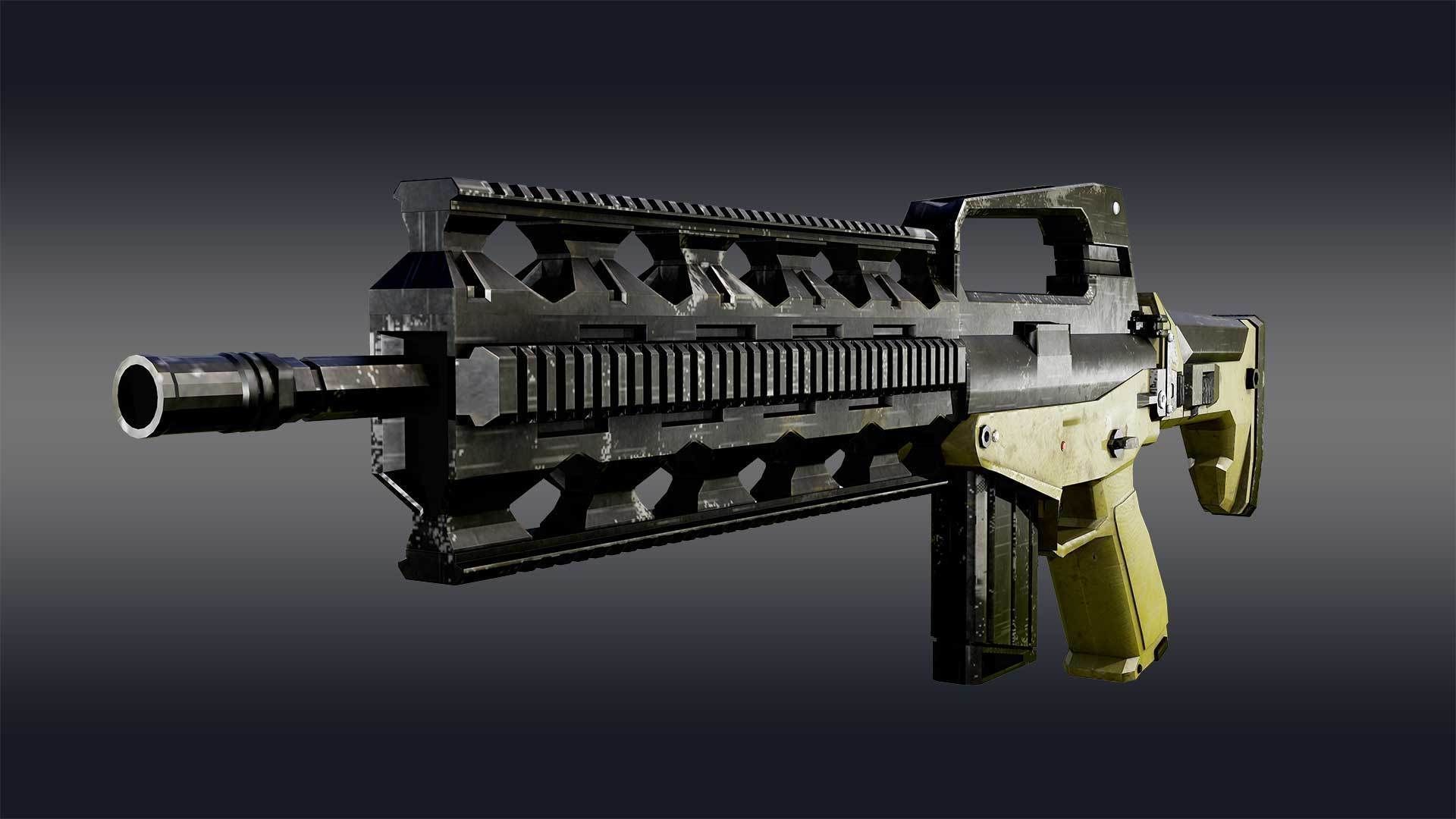 Combat Rifle 3D model | CGTrader