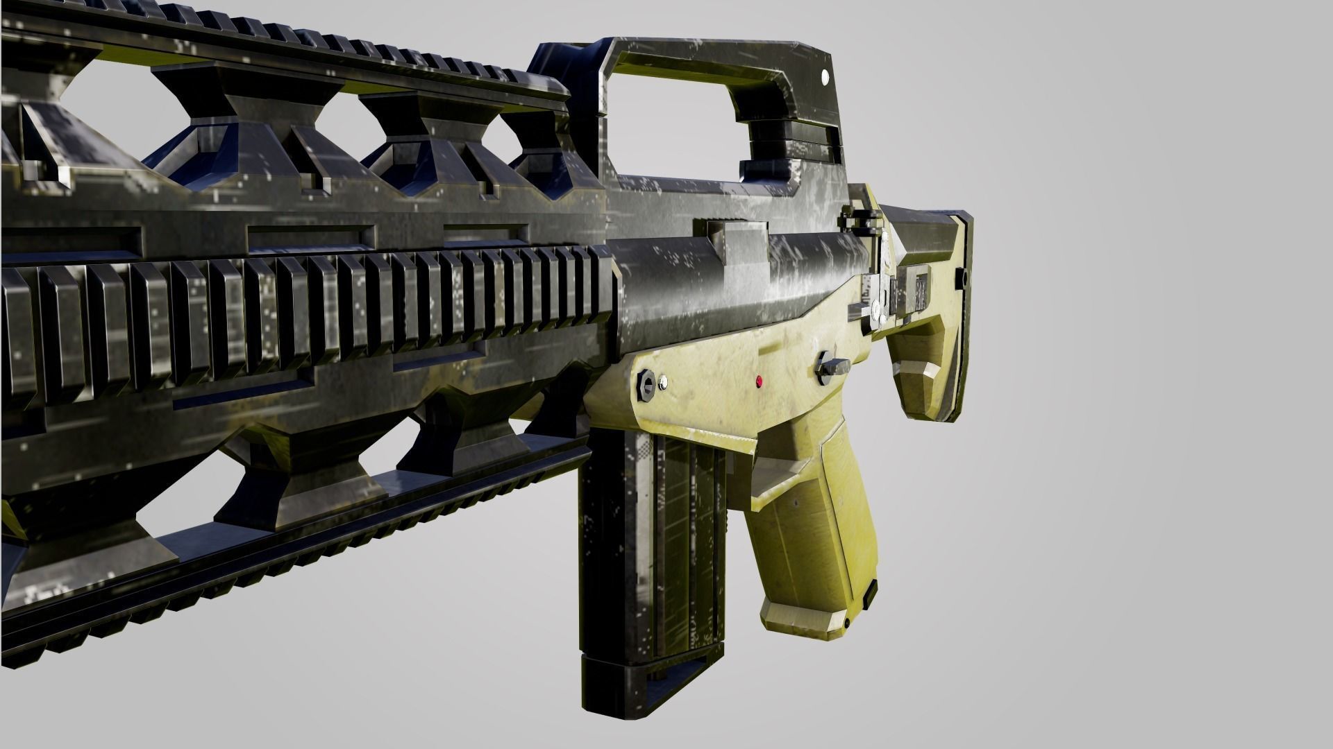 Combat Rifle 3D model | CGTrader