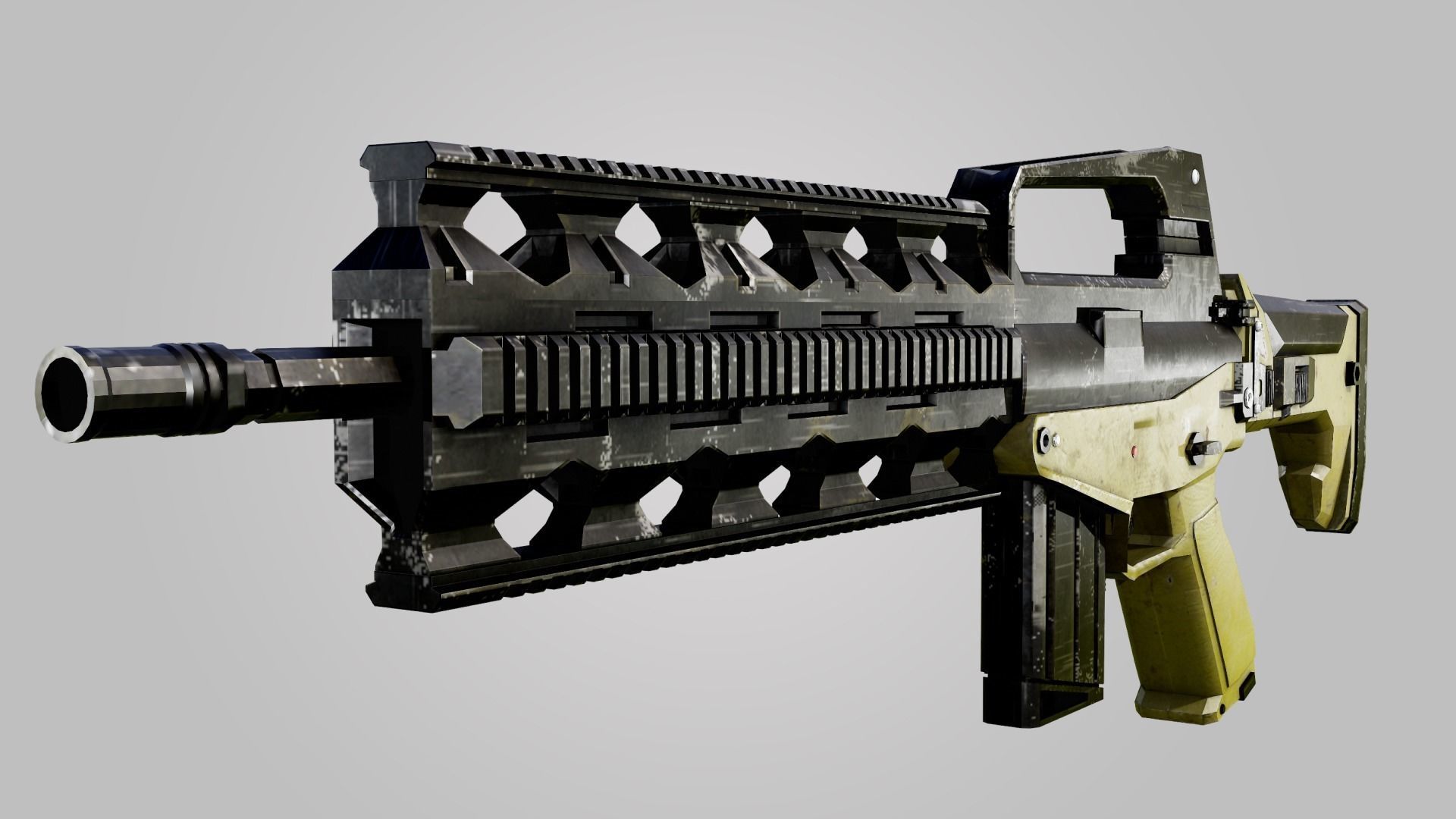 Combat Rifle 3D model | CGTrader