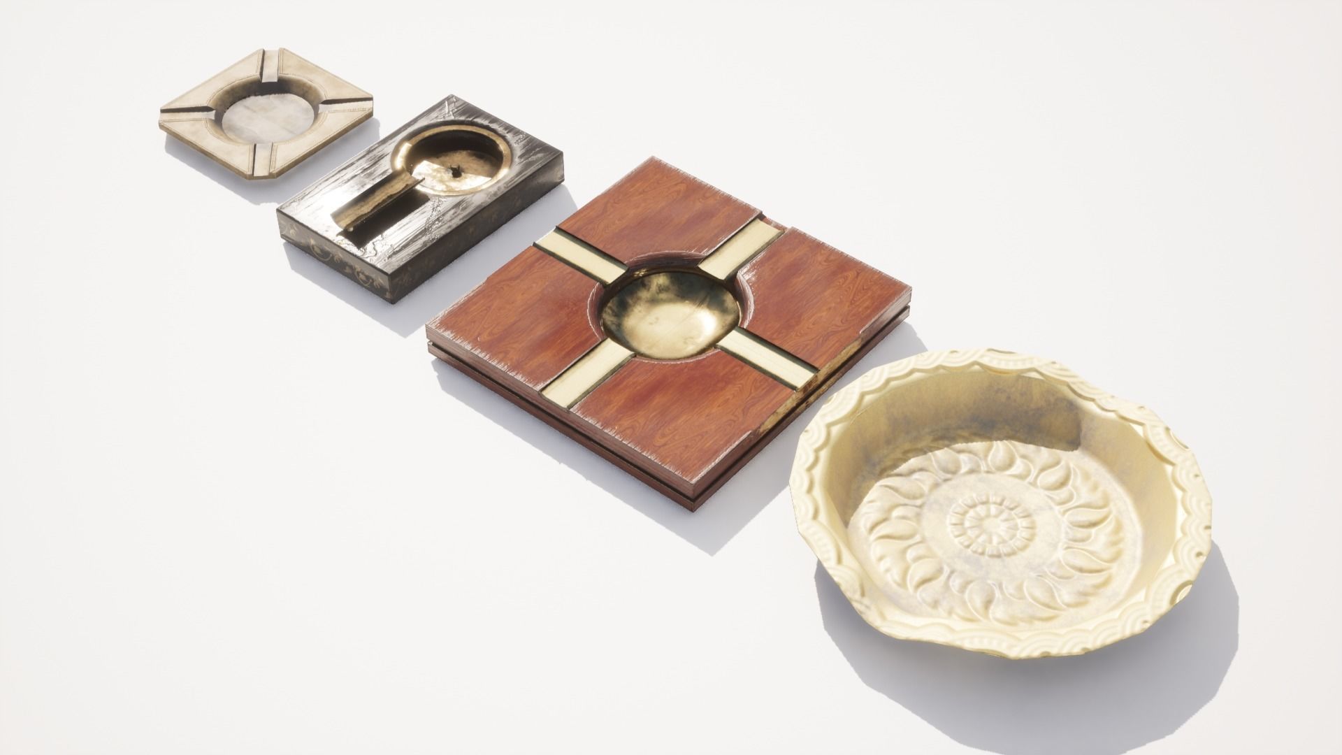 3D model Smoke Pack - Cigars Cigarettes Ashtrays and Zippo - 20 Model ...