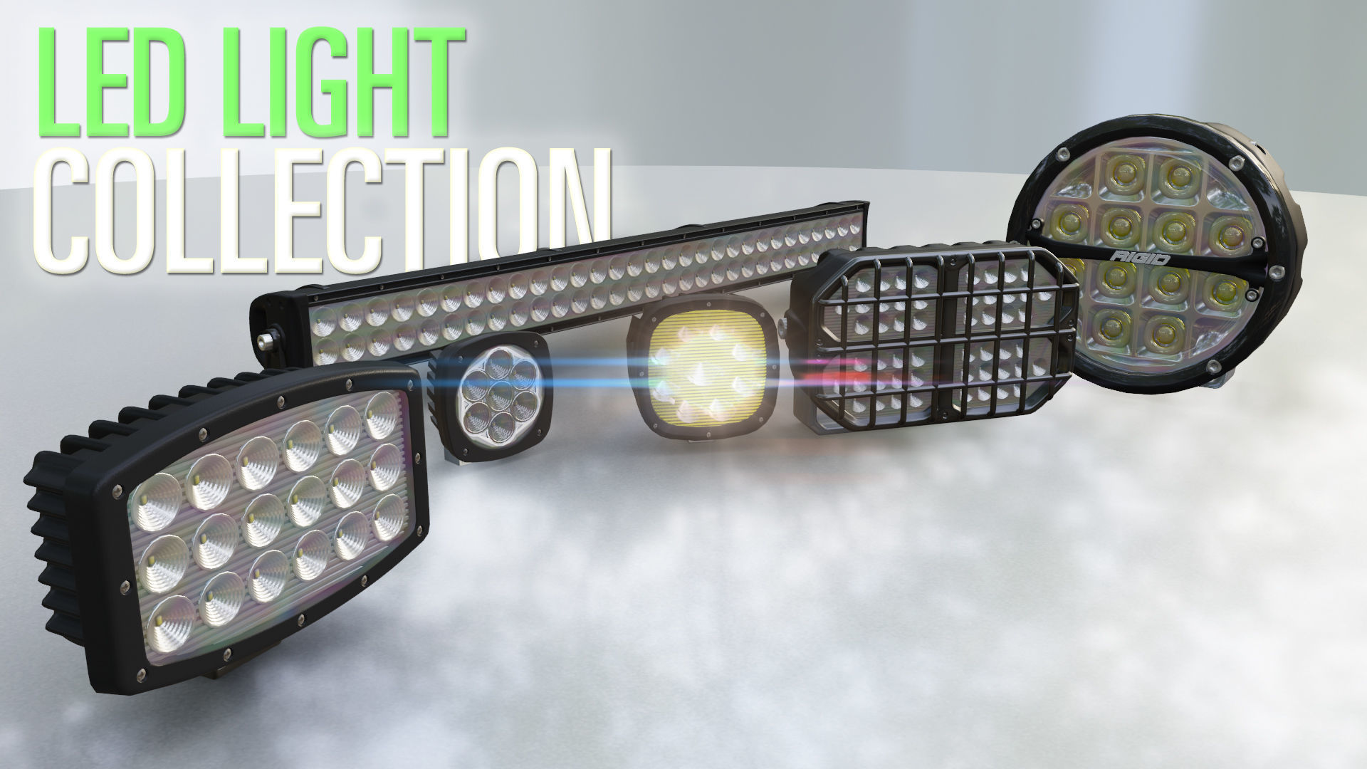 LED Lights Collection 3D model | CGTrader