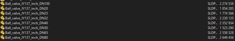 Ball Valves - inch thread - DN20-DN100 3D model | CGTrader