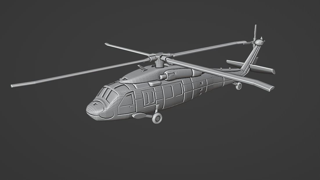 Sikorsky Uh-60 Black Hawk 3D Model – SVFH