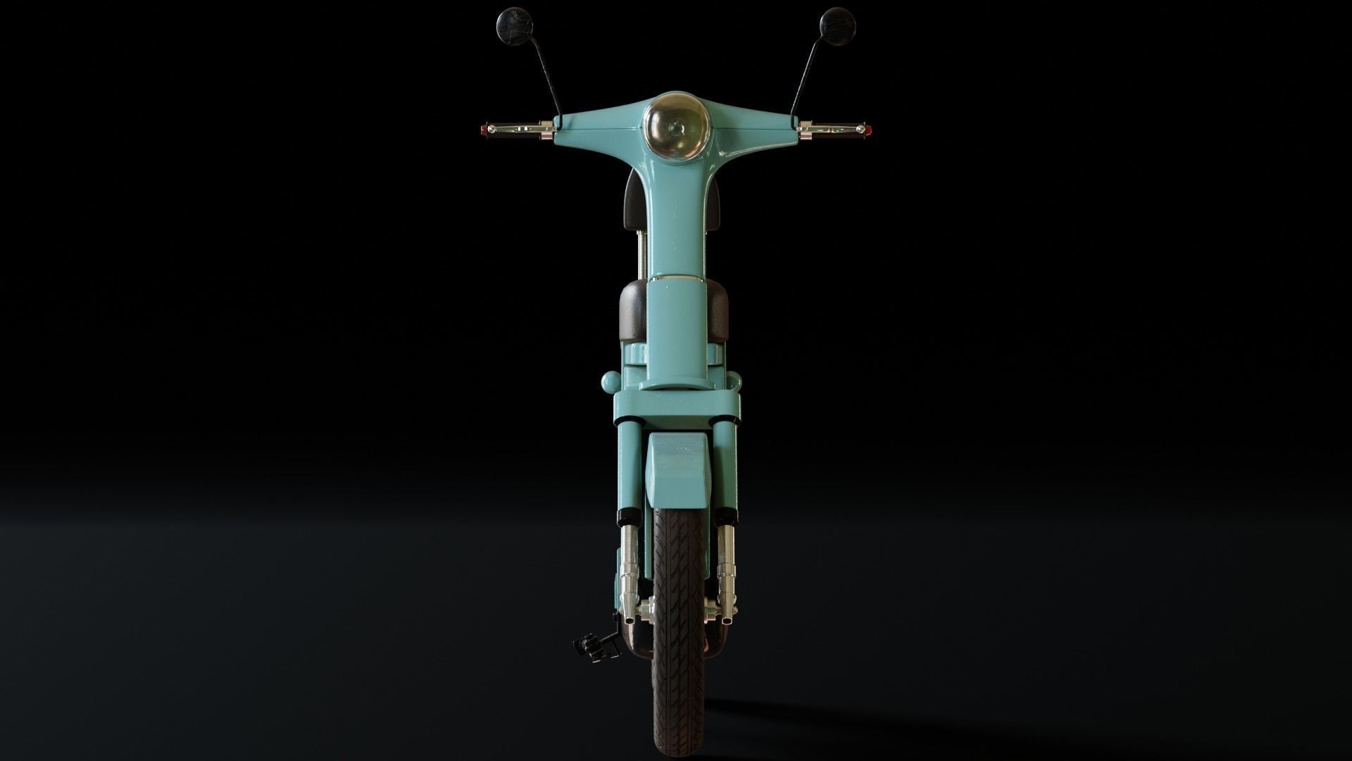 Old Japanese Scooter 3d Model 3D model | CGTrader