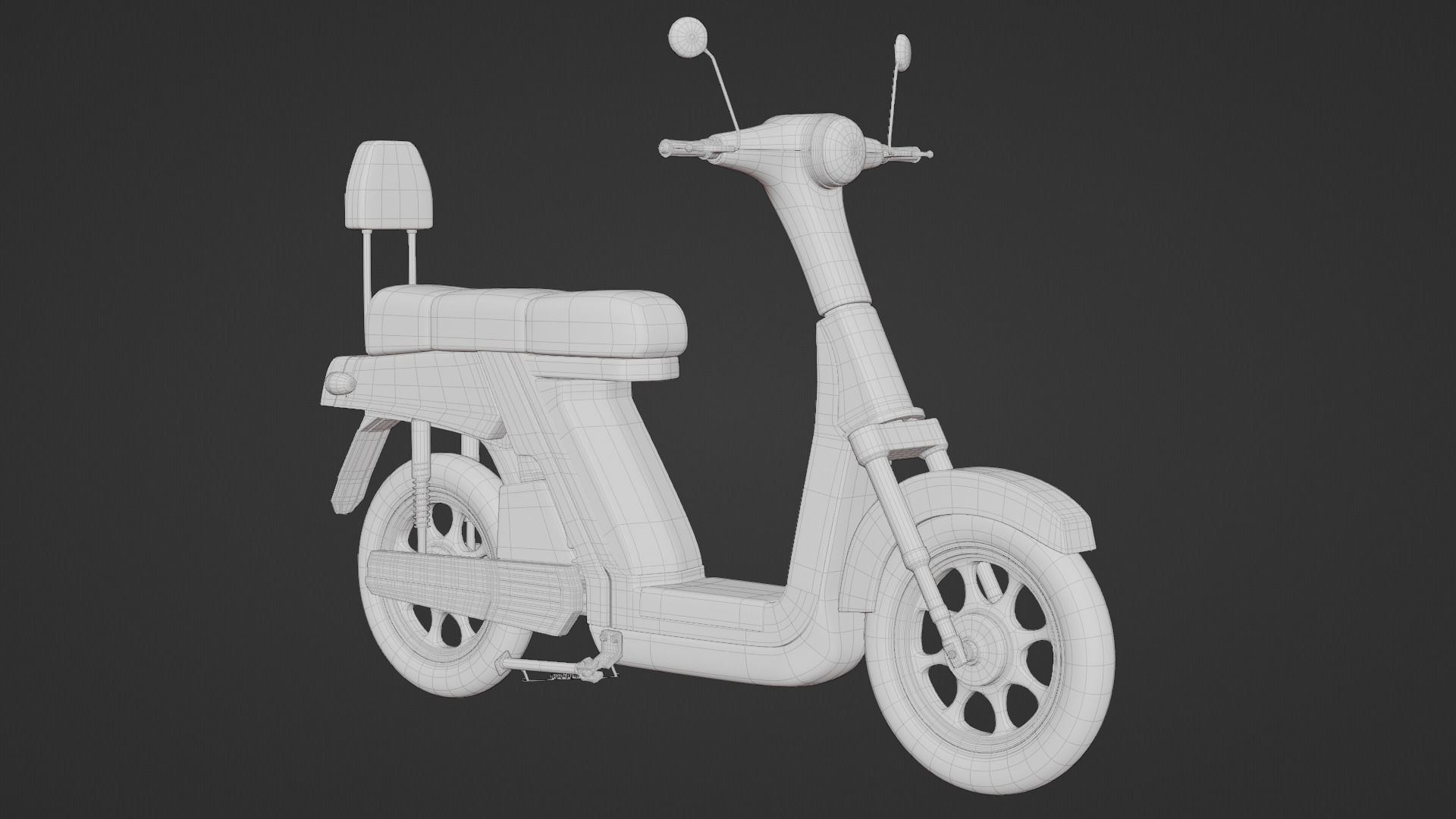Old Japanese Scooter 3d Model 3D model | CGTrader