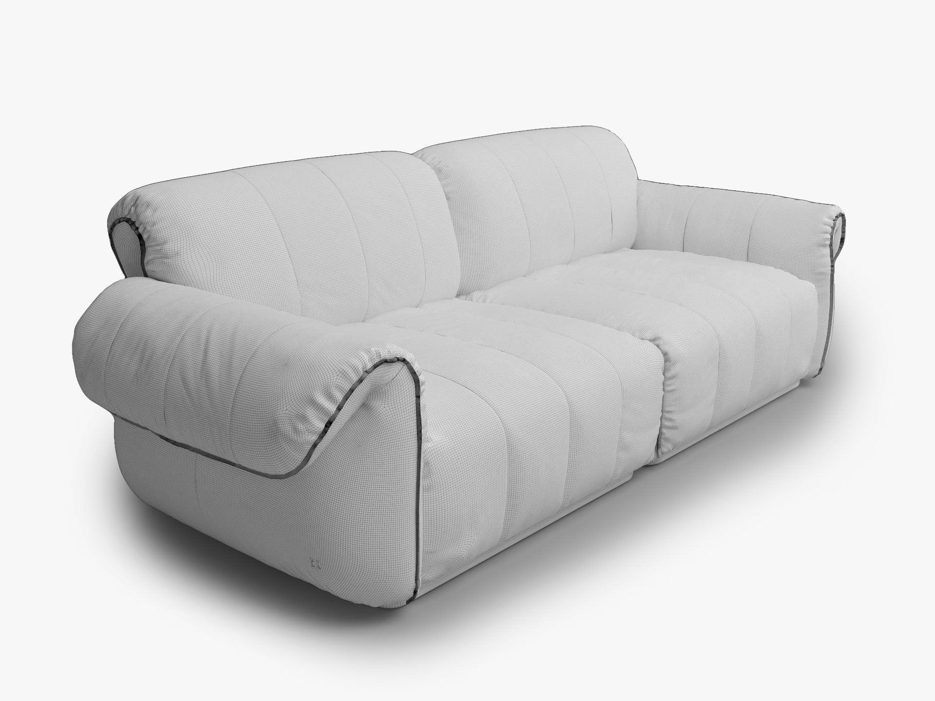 Natuzzi Italia ICON Upholstered Sofa 3D model | CGTrader