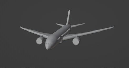 Boeing 787 plane with stand 3D model 3D printable | CGTrader