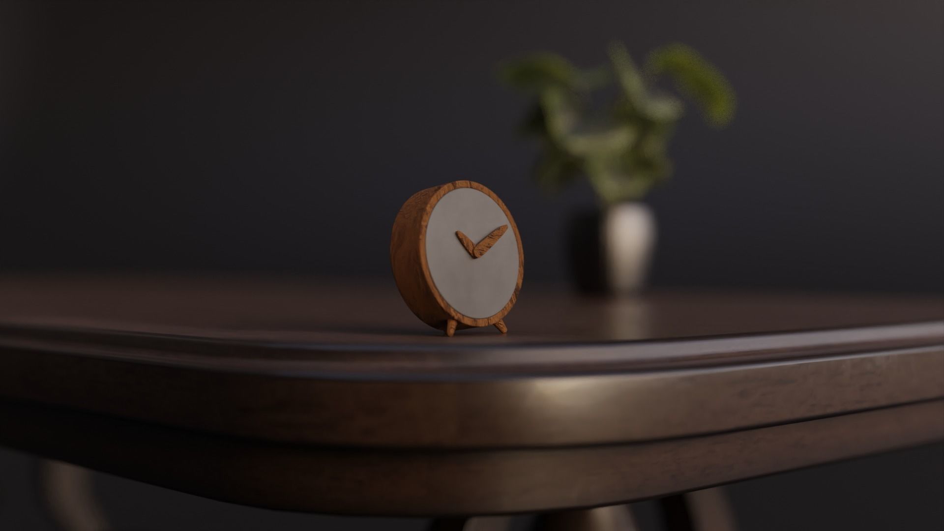 Modern Bedside Clock free 3D model | CGTrader
