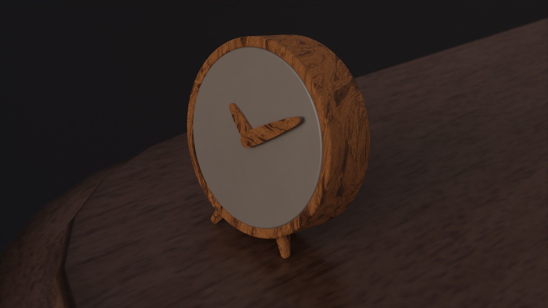 Modern Bedside Clock free 3D model | CGTrader