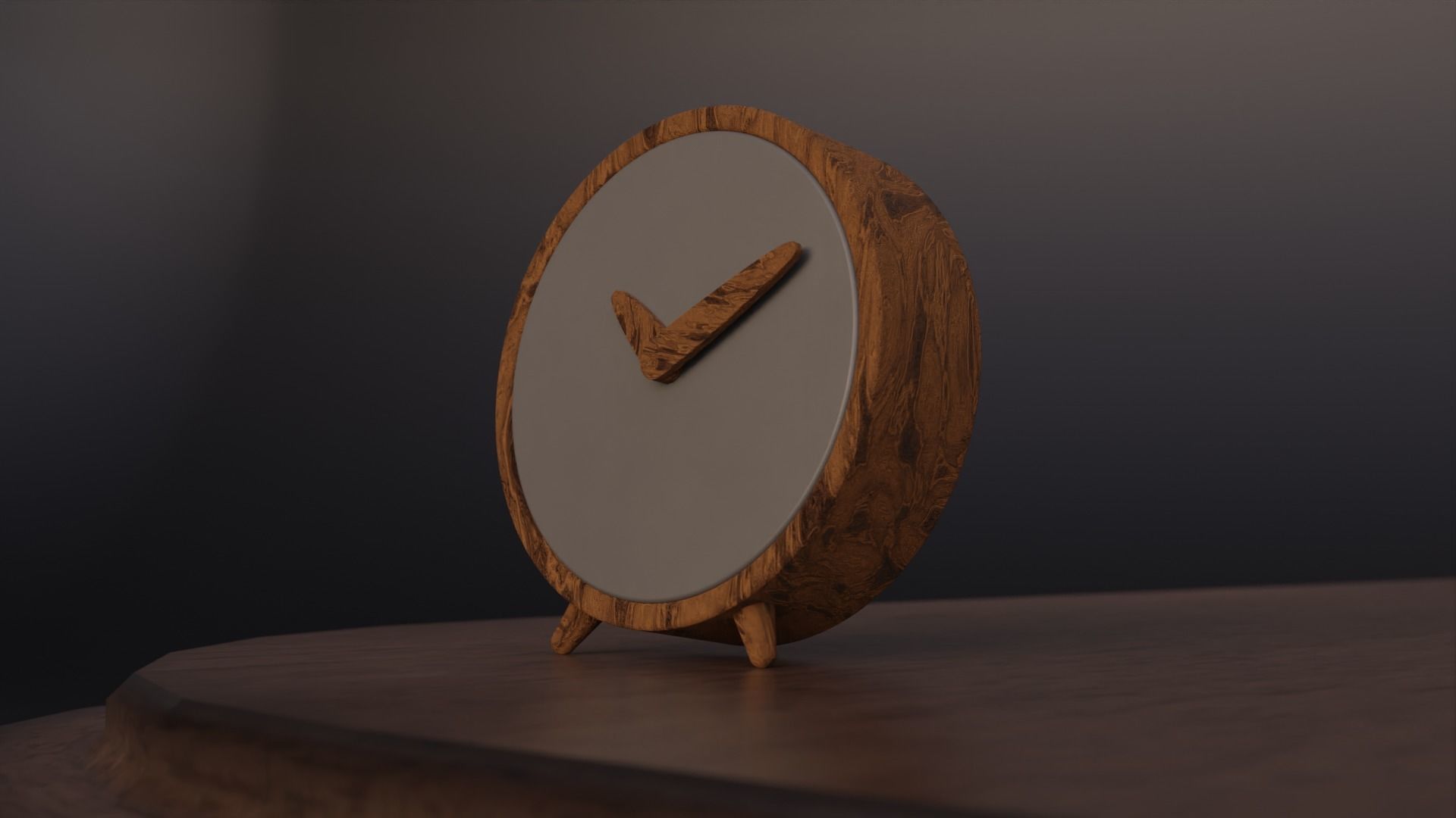 Modern Bedside Clock free 3D model | CGTrader