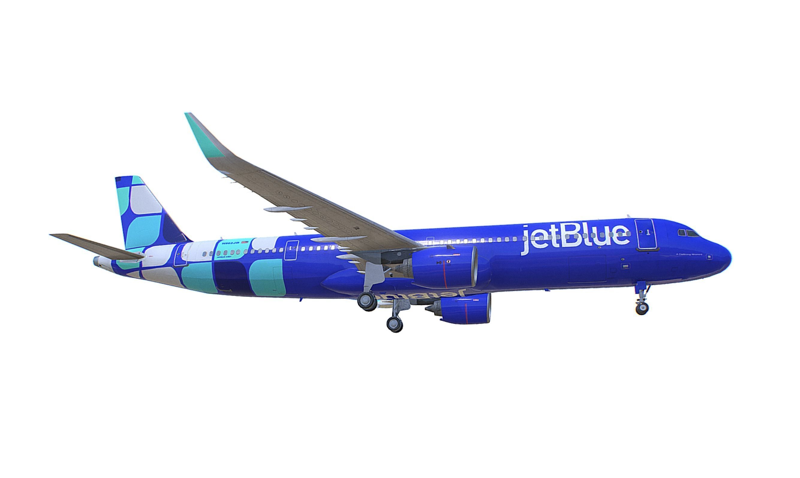 3D model Airbus A321neo jetBlue Airways New Livery VR / AR / low-poly ...
