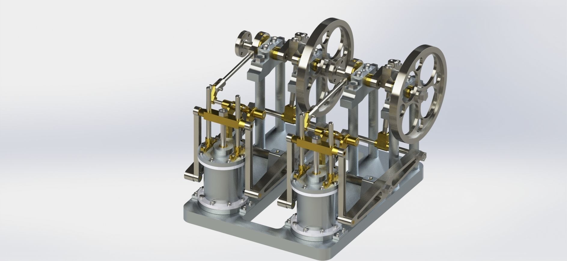 A TWIN CYLINDER SIDE BEAM STEAM ENGINE 3D model | CGTrader