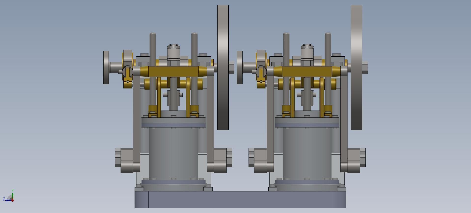 A TWIN CYLINDER SIDE BEAM STEAM ENGINE 3D model | CGTrader