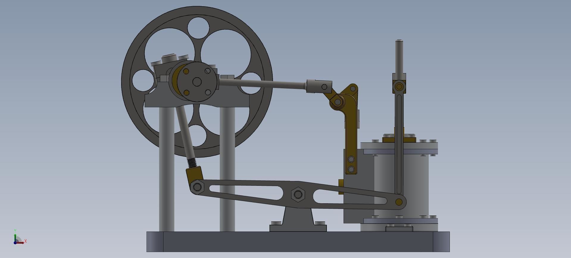 A TWIN CYLINDER SIDE BEAM STEAM ENGINE 3D model | CGTrader