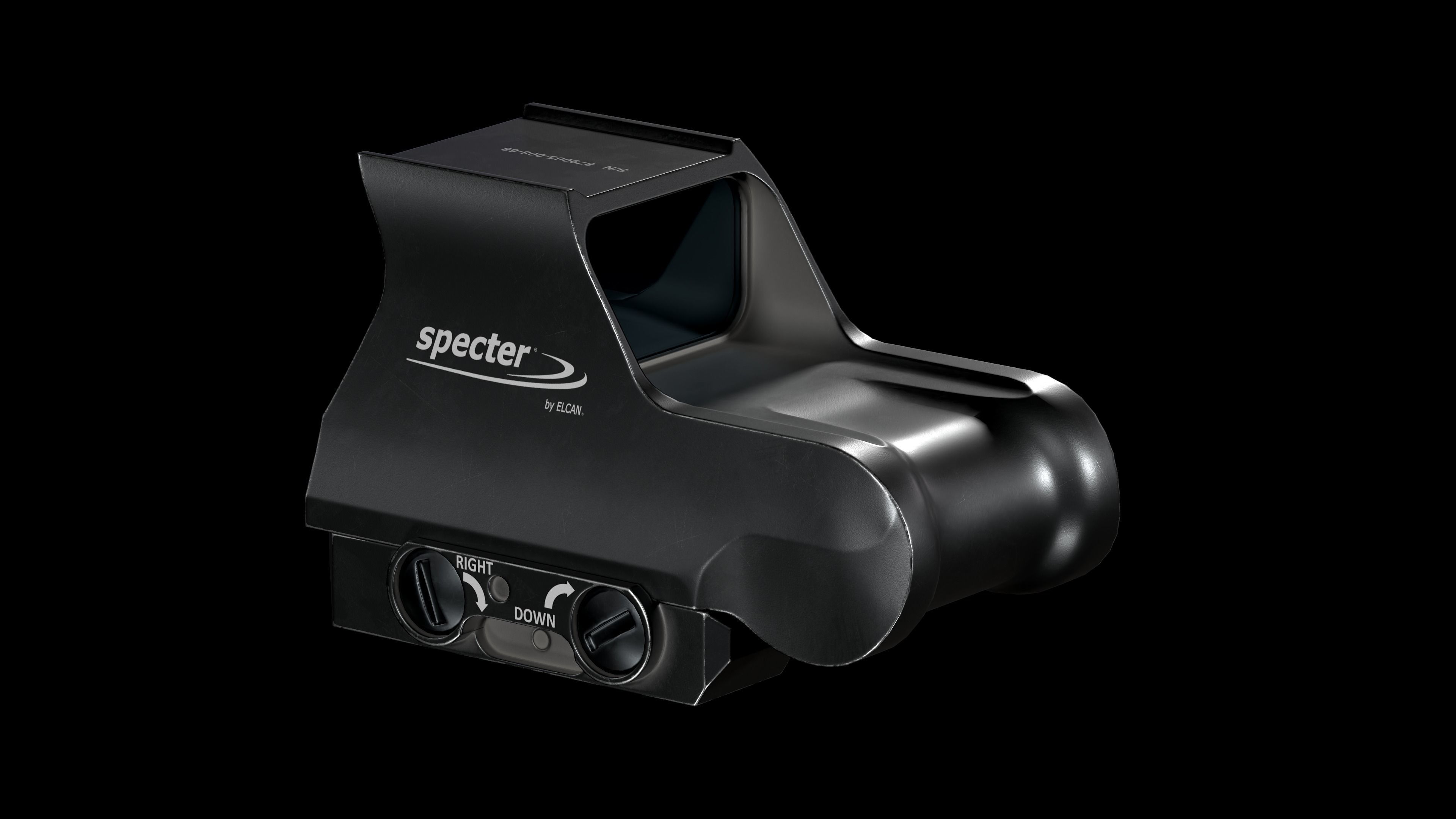 3D model Specter Holographic Combat Optics by ELCAN VR / AR / low-poly ...