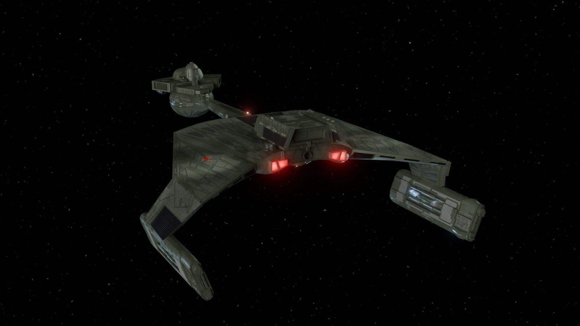 3D model Kling K-Tinga Battlecruiser from Star Trek VR / AR / low-poly ...