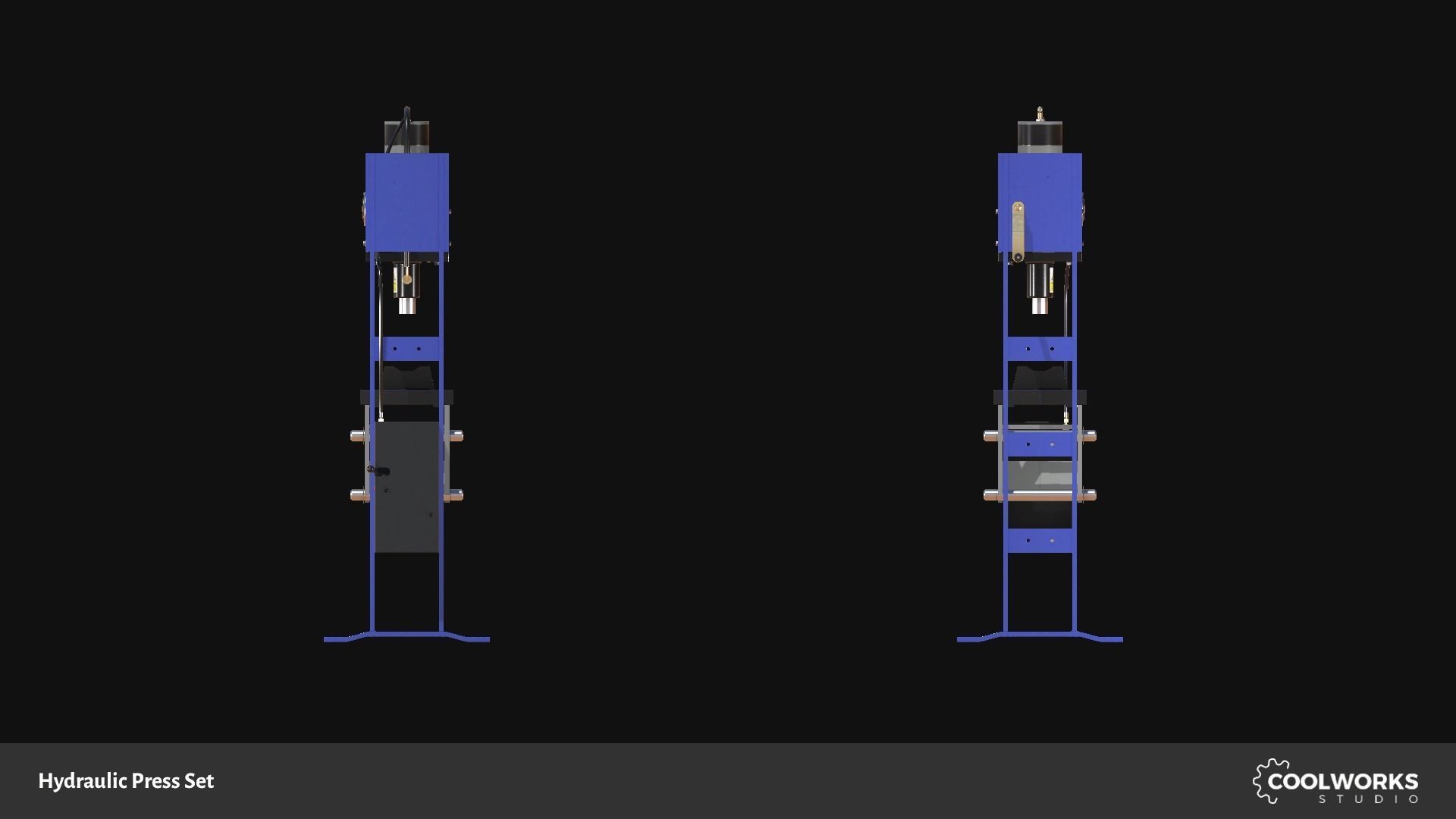 3D model Hydraulic Press Set VR / AR / low-poly | CGTrader