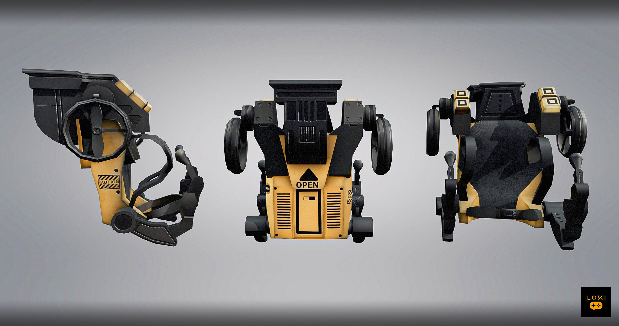 3D model Advanced 3D Jetpack Pack - Unity3D Game Ready VR / AR / low ...