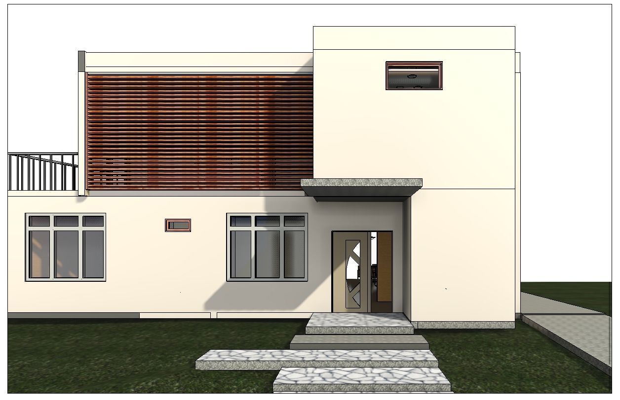 3D model L Shape 3D House Model VR / AR / low-poly | CGTrader