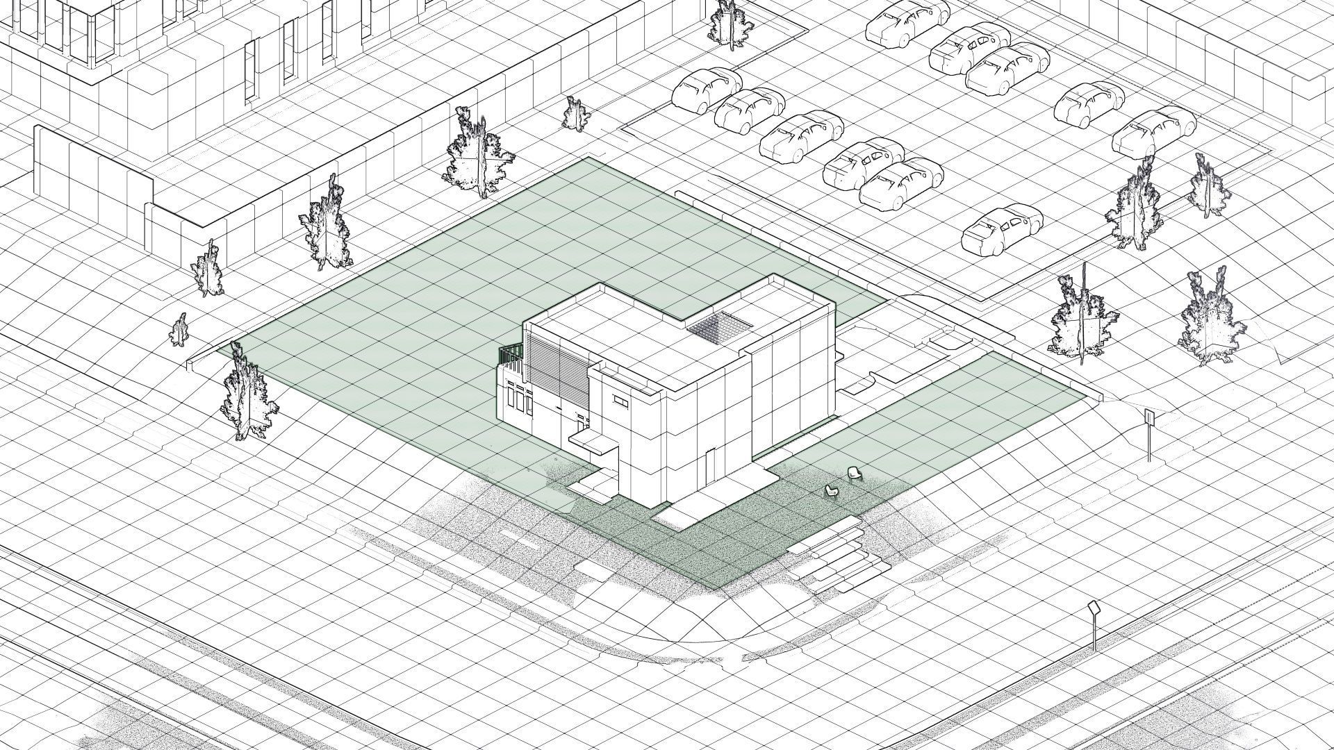 3D model L Shape 3D House Model VR / AR / low-poly | CGTrader