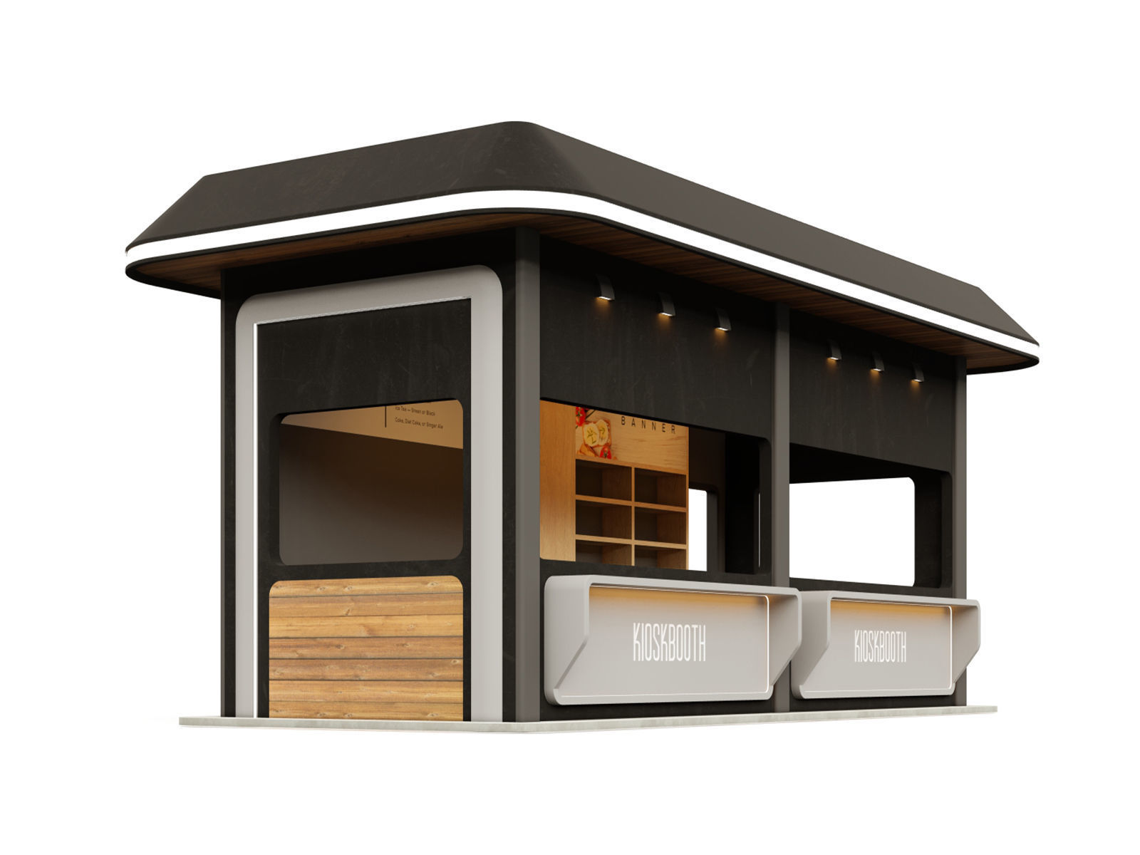 Kiosk Booth 2 3D model | CGTrader