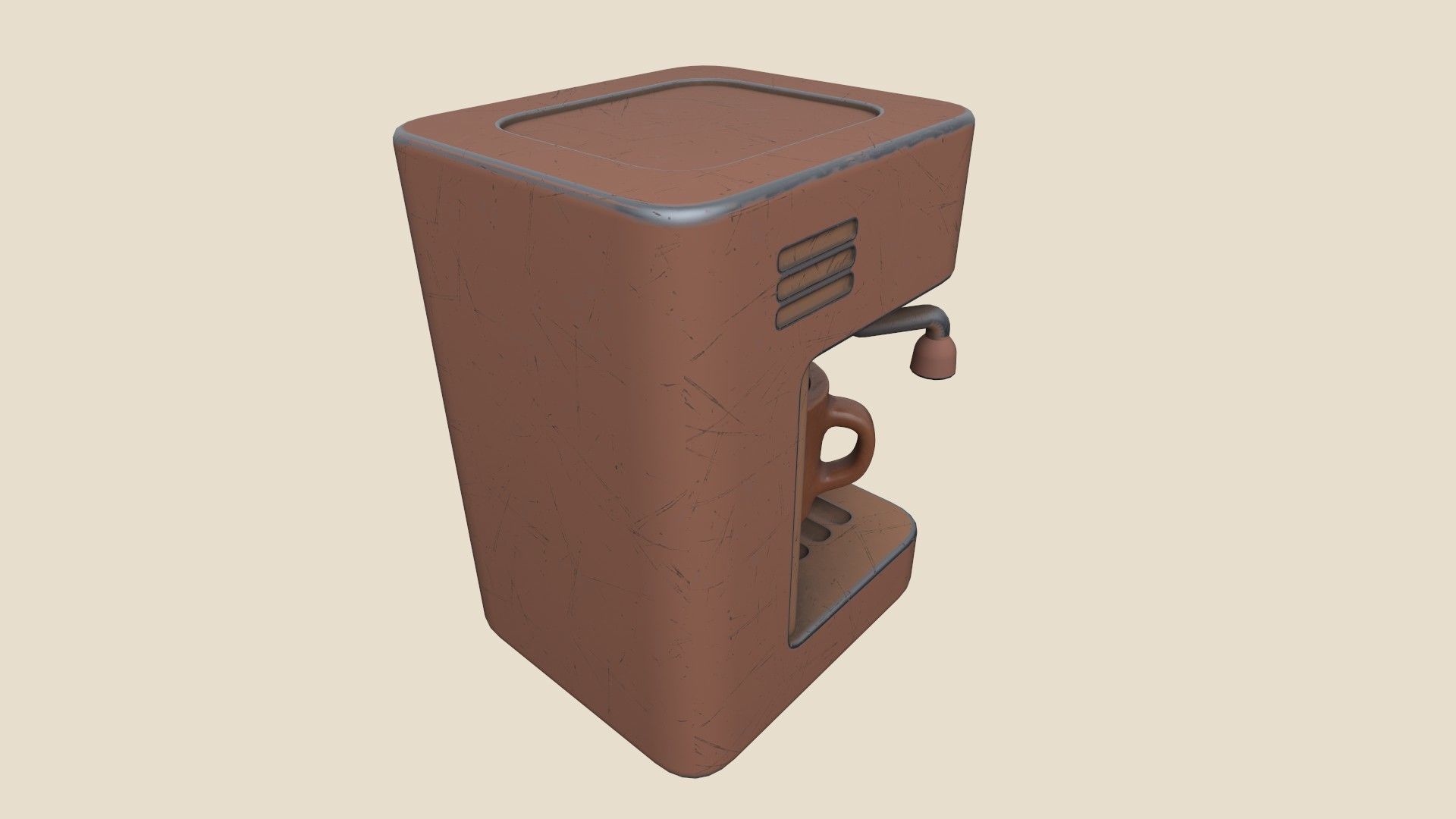 3D model Stylized Coffee Maker VR / AR / low-poly | CGTrader