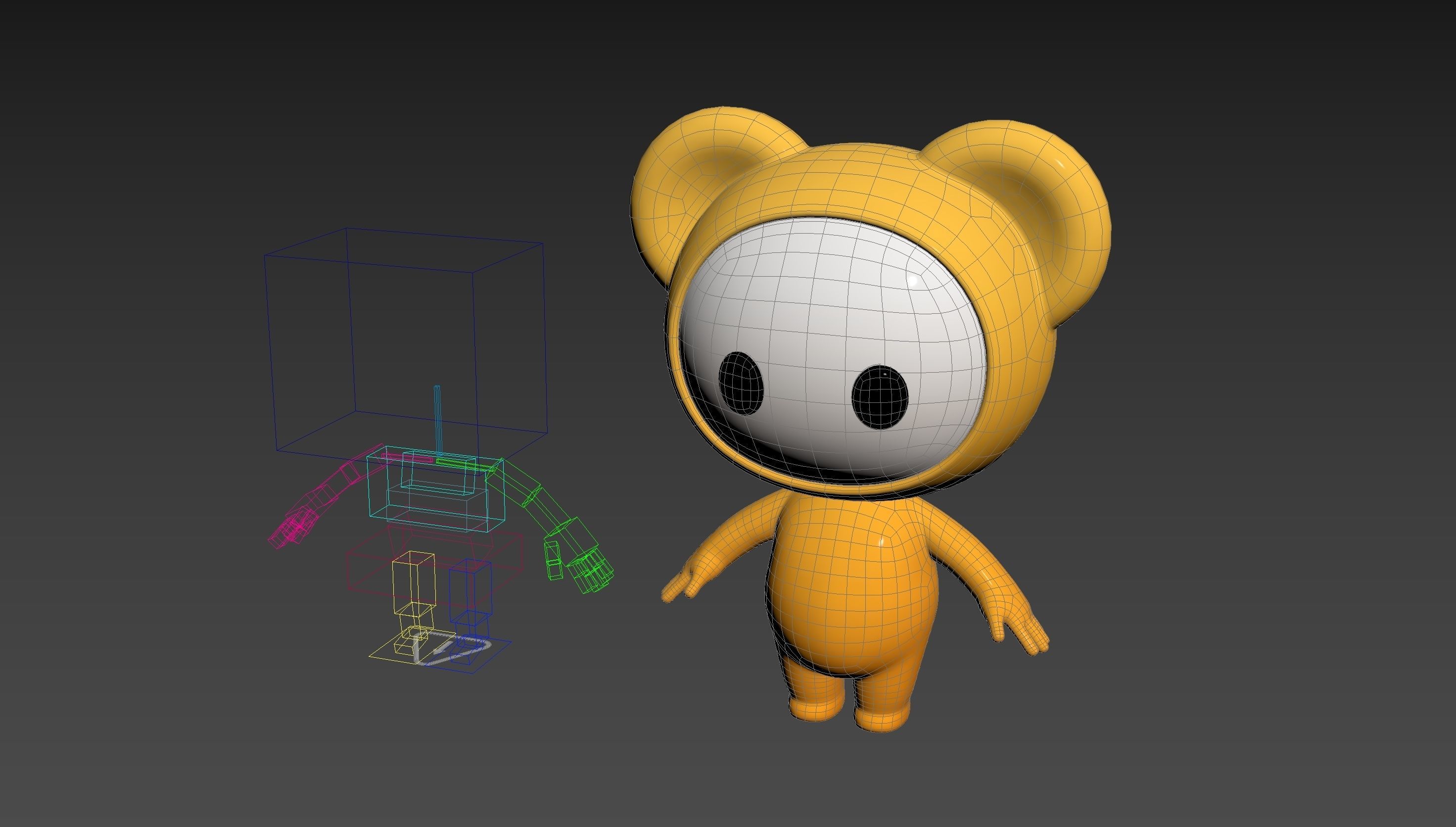 Character261 Rigged Mascot 3D model rigged | CGTrader