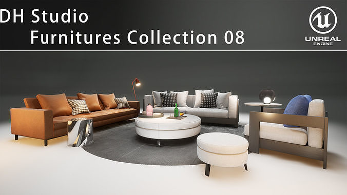 3D model DH STUDIO Furniture Collection 08 VR / AR / low-poly | CGTrader