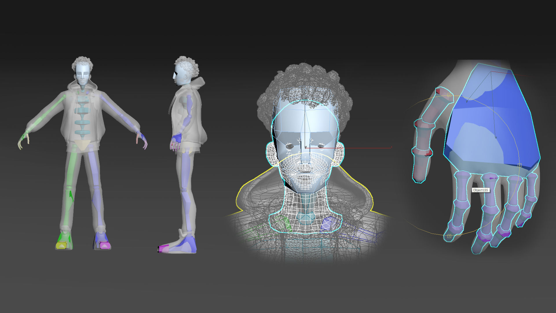 3D model Miles Morales collection ragged morphed animated VR / AR / low ...