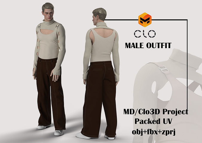 MALE OUTFIT 3D MODEL 3D model | CGTrader