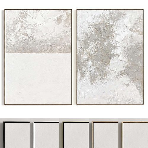 3D model Plaster Two Photo Frame 418 VR / AR / low-poly | CGTrader