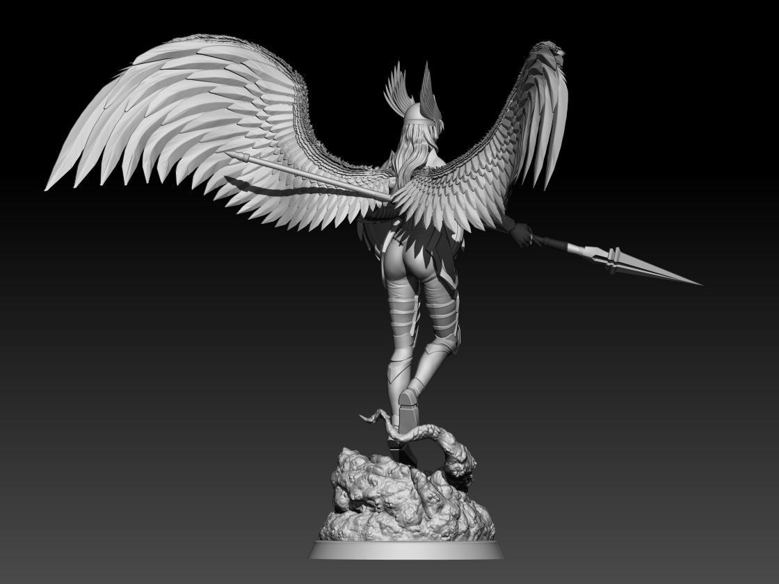 Valkyrie in Norse mythology 3D model 3D printable | CGTrader