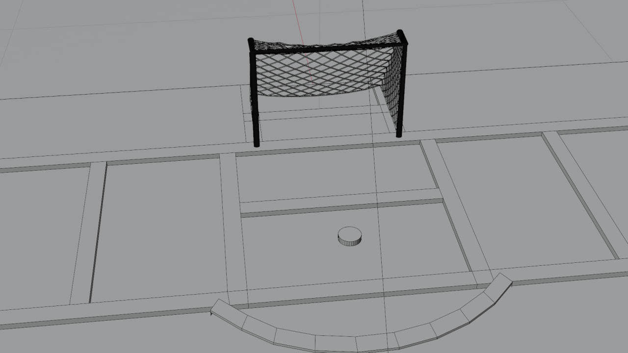 American Mini football field 3d model 3D model | CGTrader