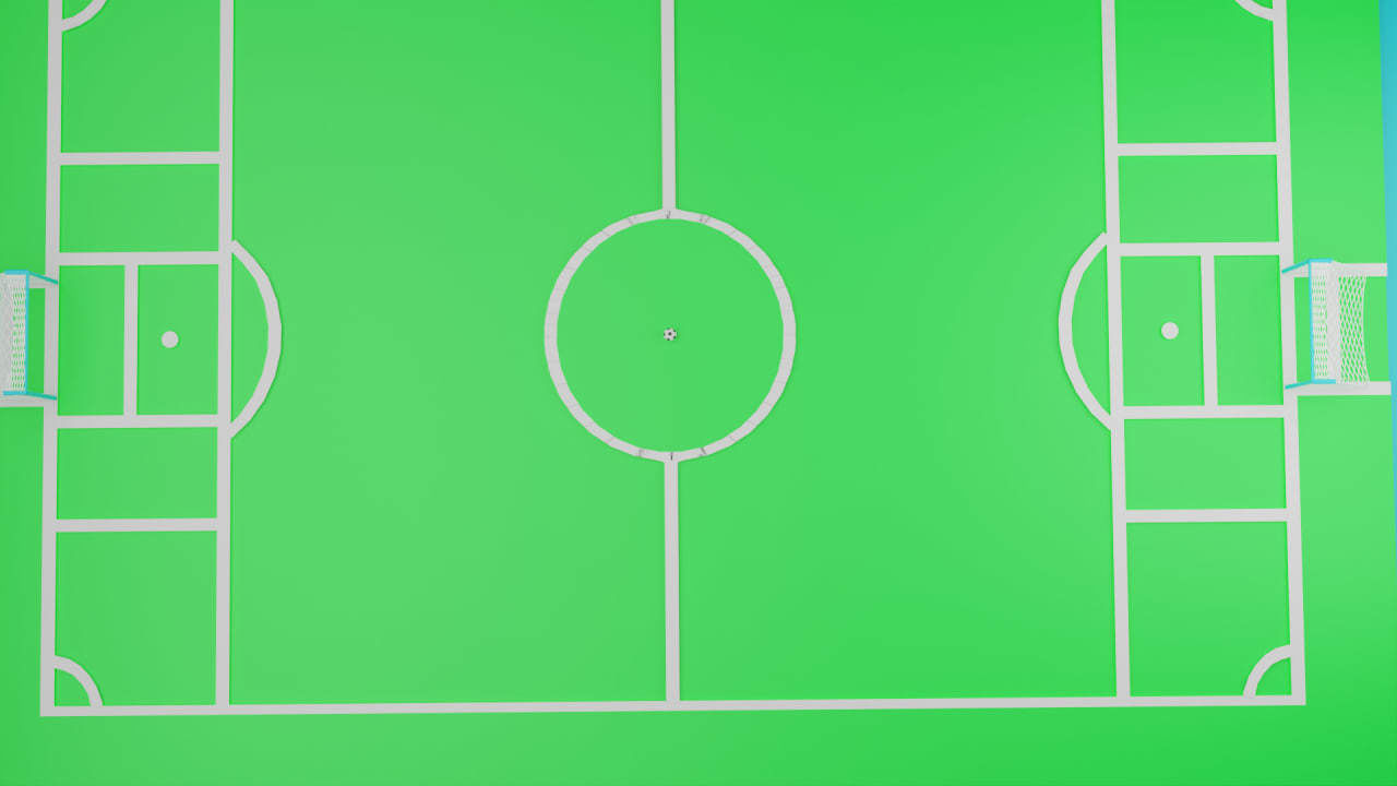 American Mini football field 3d model 3D model | CGTrader