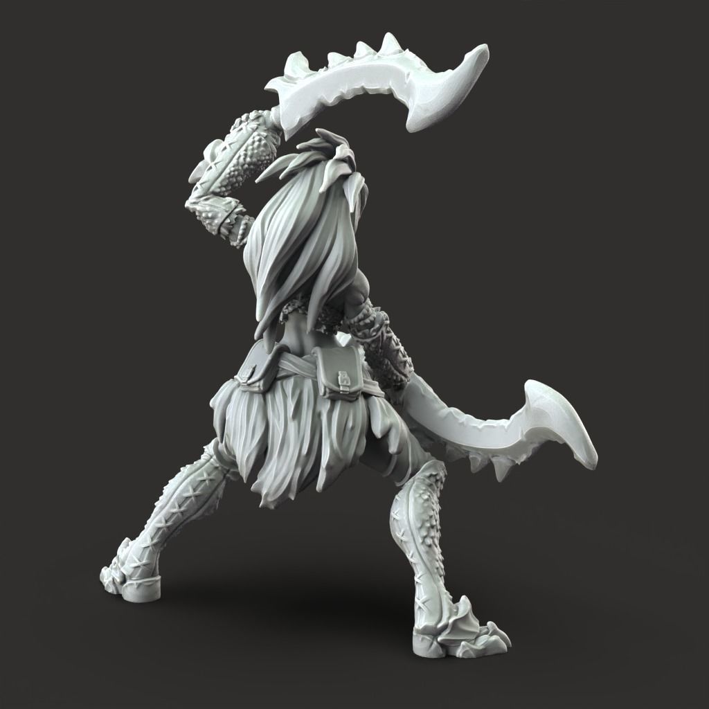 Kat - 3D Printable TTRPG - PRESUPPORTED - 32mm Scale 3D model 3D ...
