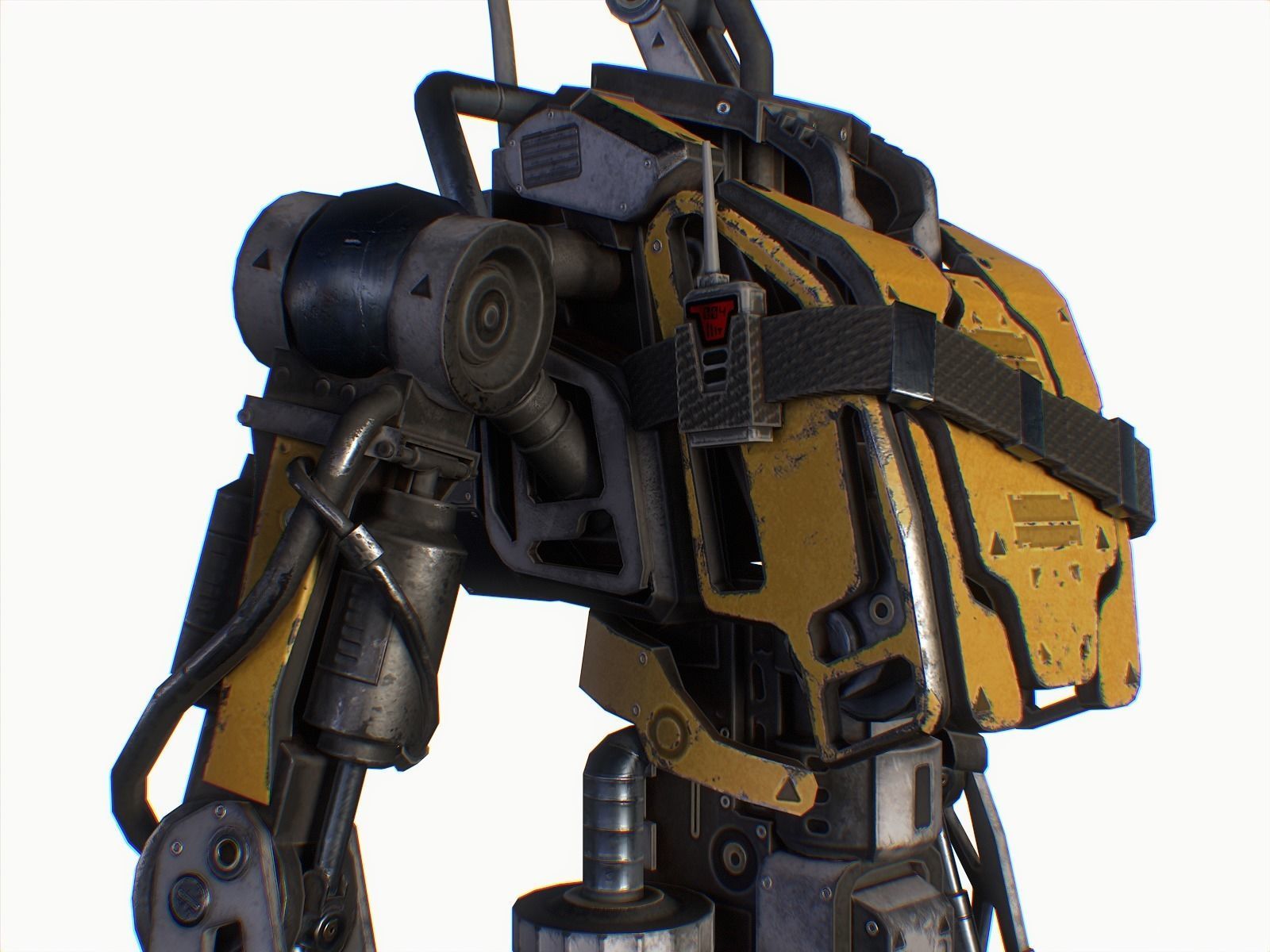 3D model Scout robot character Unity UE gameready lowpoly model VR / AR ...