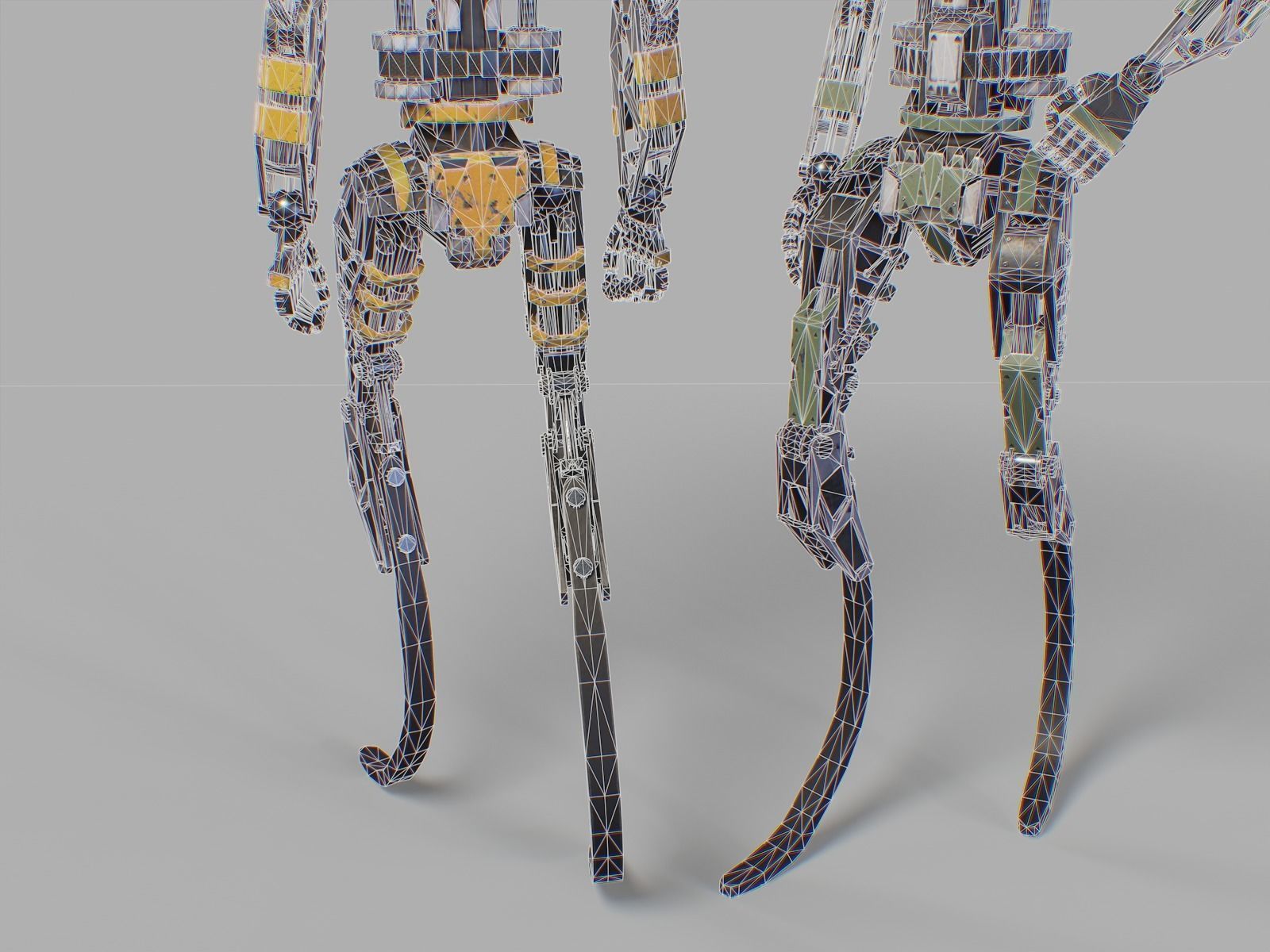 3D model Scout robot character Unity UE gameready lowpoly model VR / AR ...