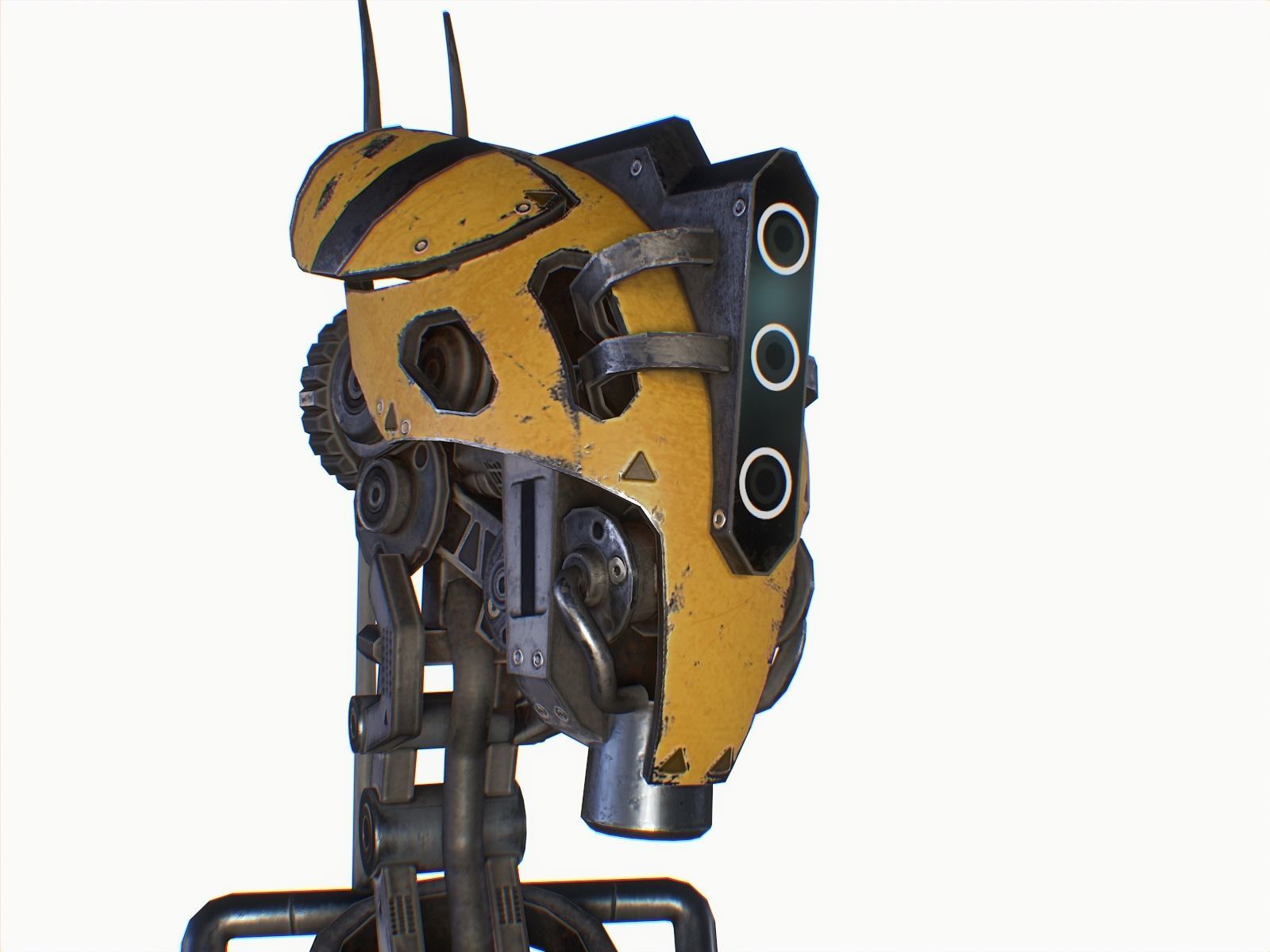 3D model Scout robot character Unity UE gameready lowpoly model VR / AR ...