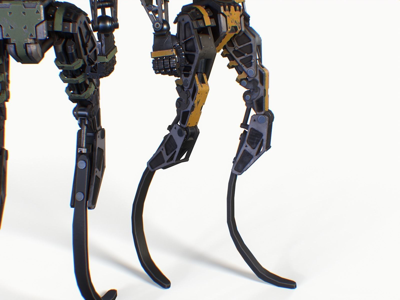 3D model Scout robot character Unity UE gameready lowpoly model VR / AR ...