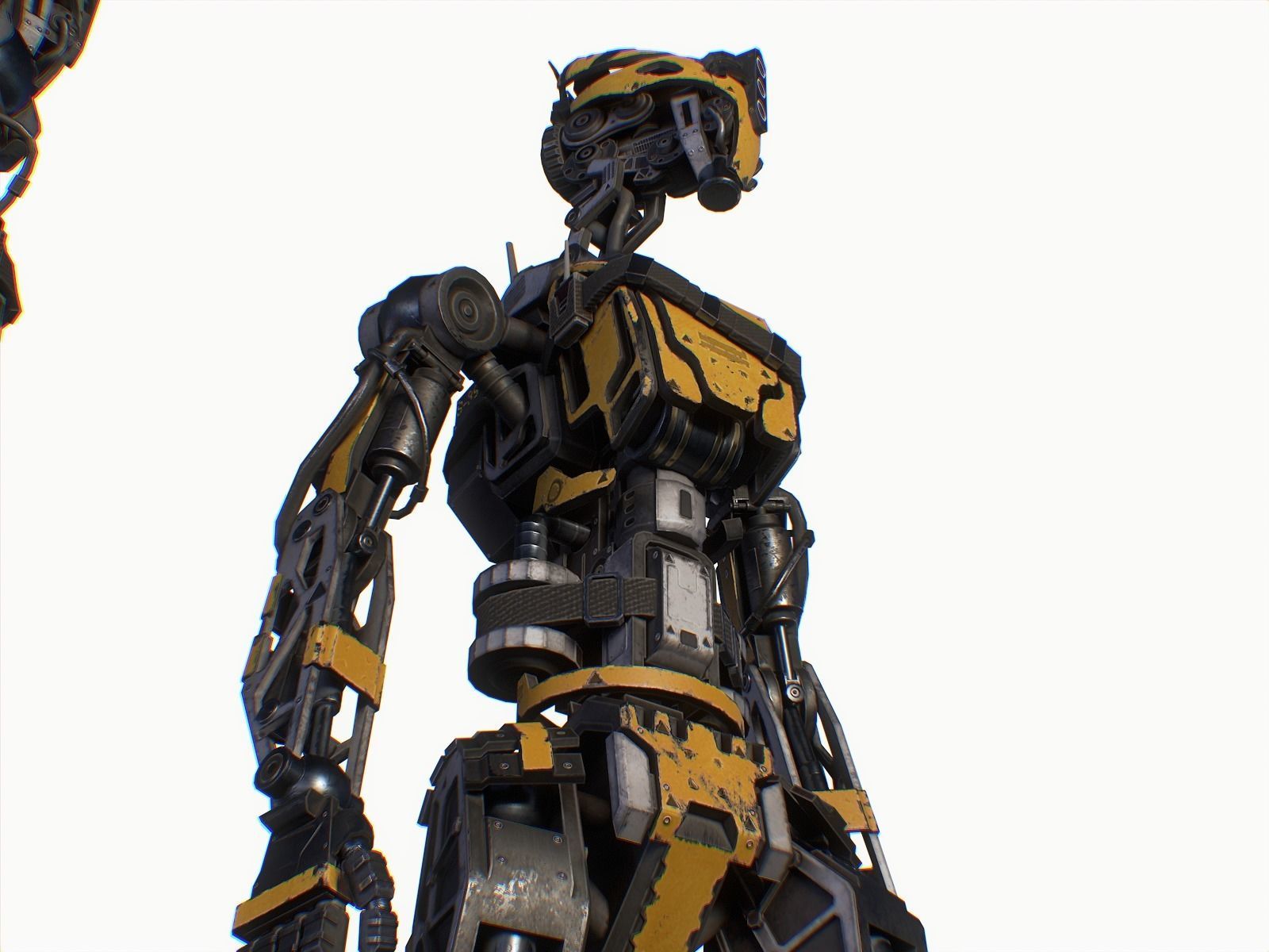 3D model Scout robot character Unity UE gameready lowpoly model VR / AR ...