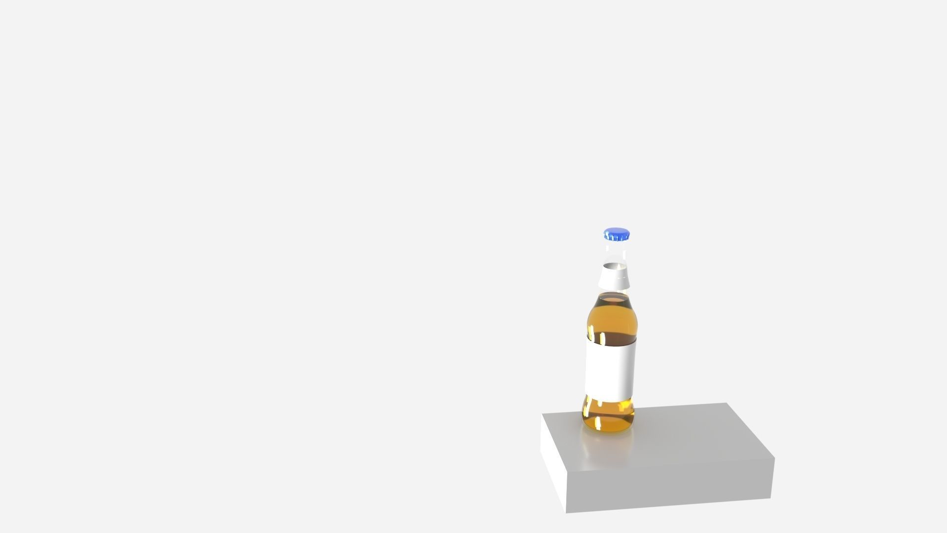 Malt Glass Bottle free 3D model | CGTrader