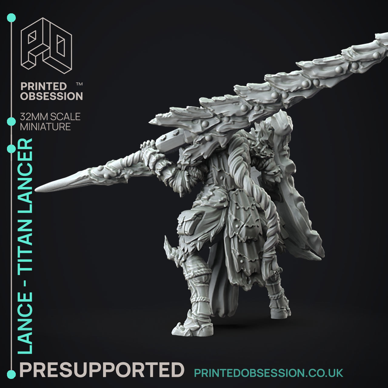 Lance - 3D Printable TTRPG - PRESUPPORTED - 32mm Scale 3D model 3D ...