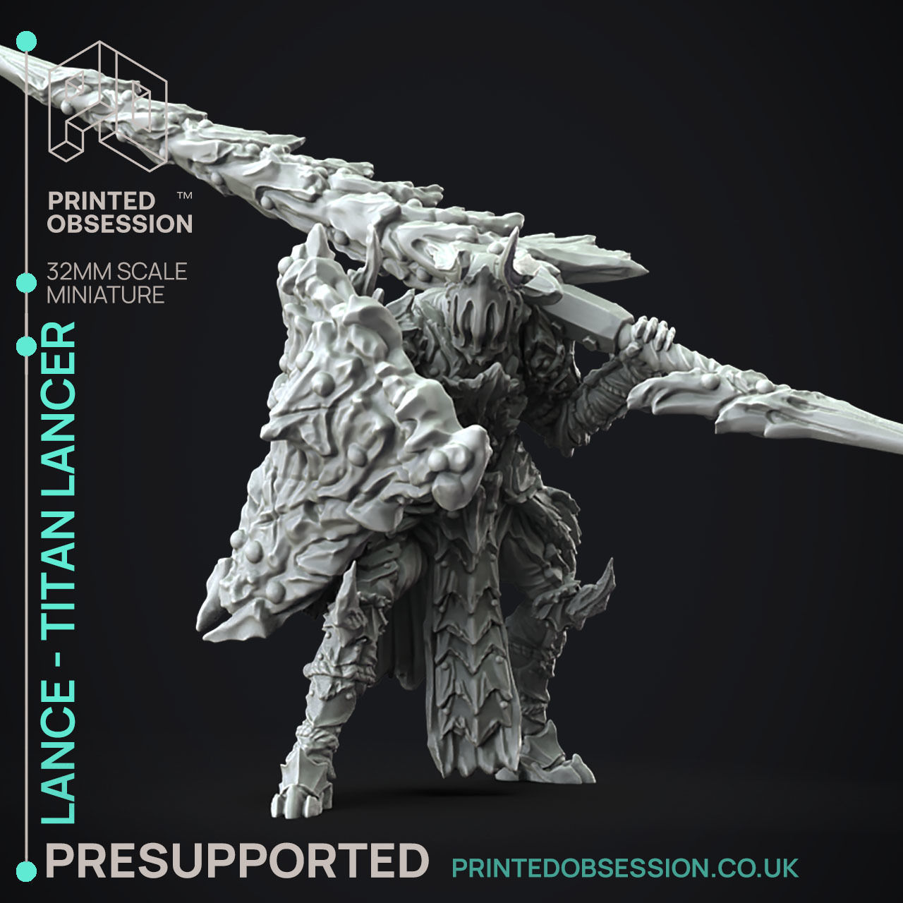 Lance - 3D Printable TTRPG - PRESUPPORTED - 32mm Scale 3D model 3D ...