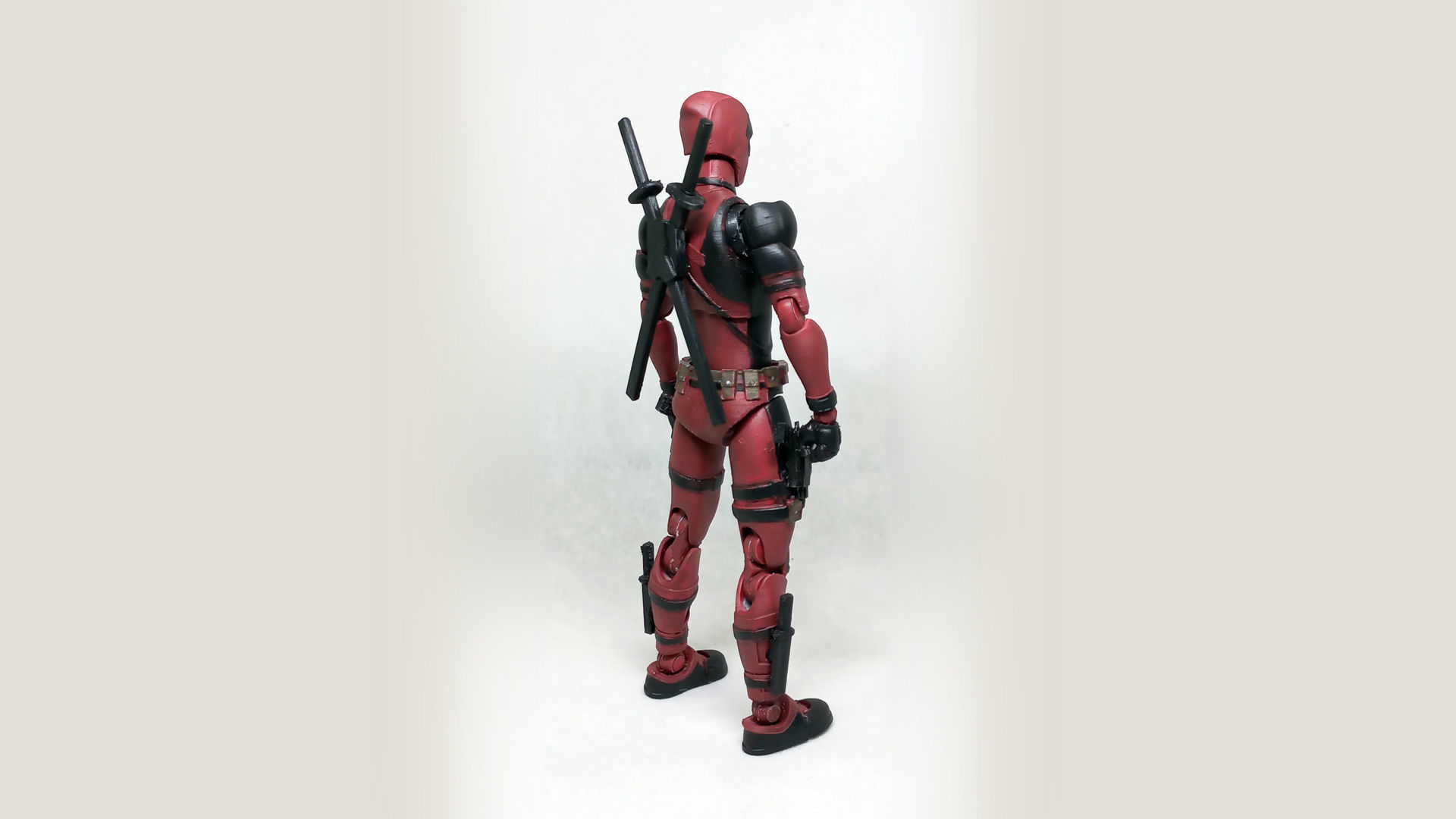Deadpool articulated action figure 3D model 3D printable | CGTrader