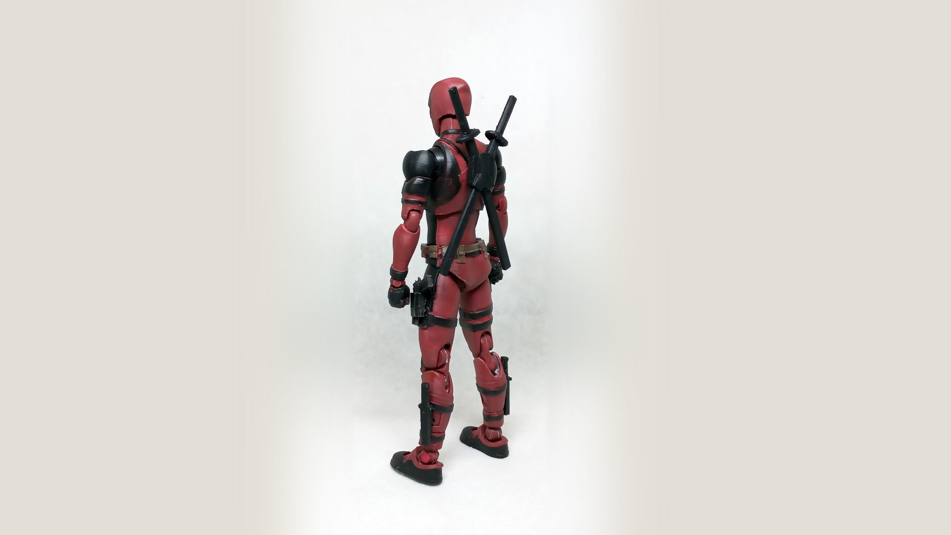 Deadpool articulated action figure 3D model 3D printable | CGTrader