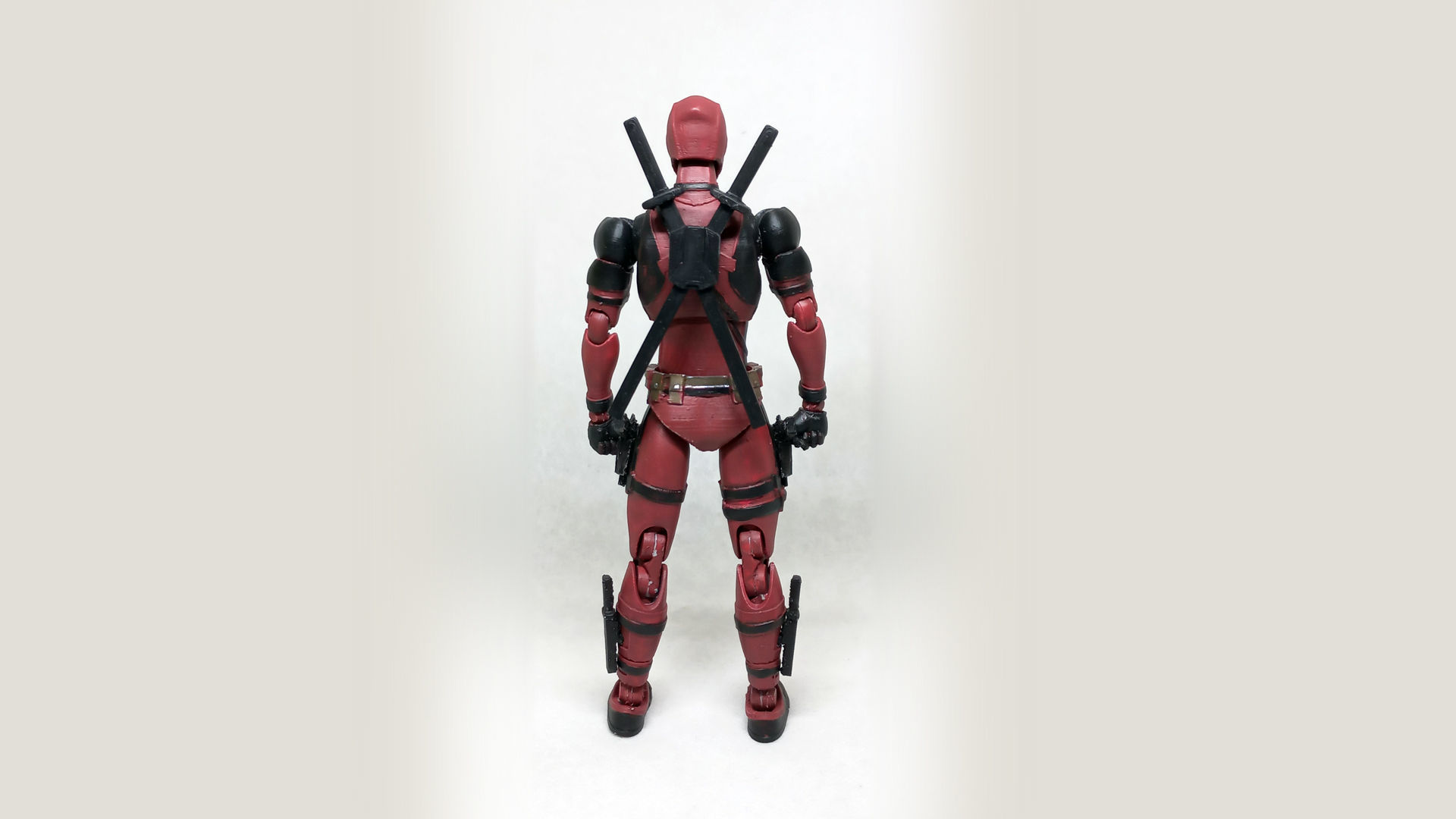 Deadpool articulated action figure 3D model 3D printable | CGTrader